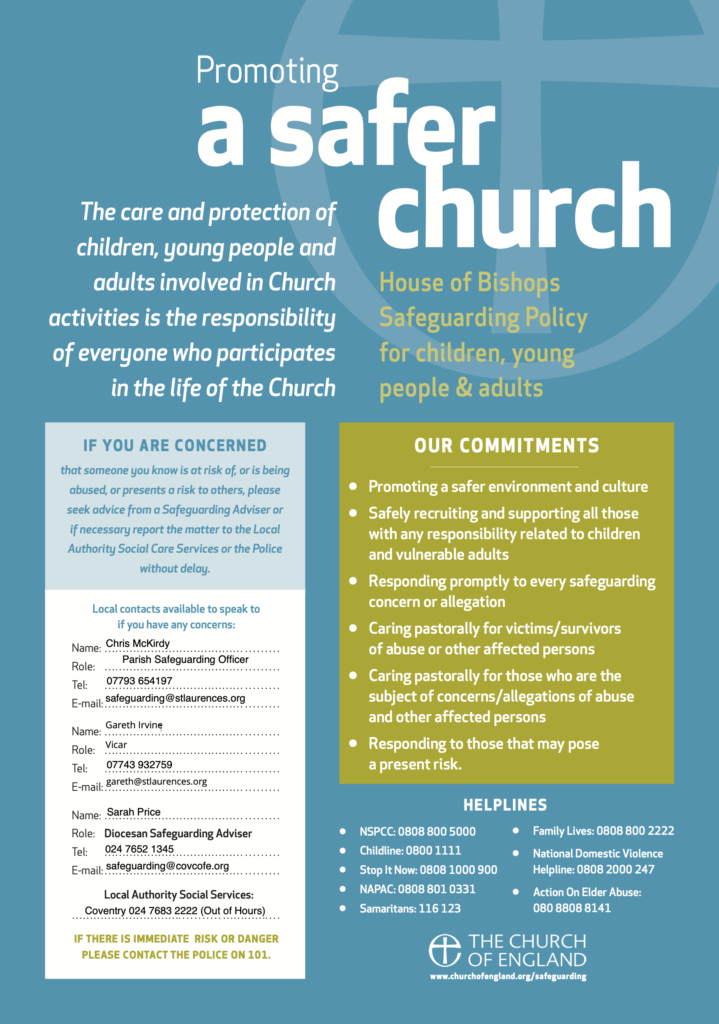 Safeguarding - St Laurence's Church Coventry